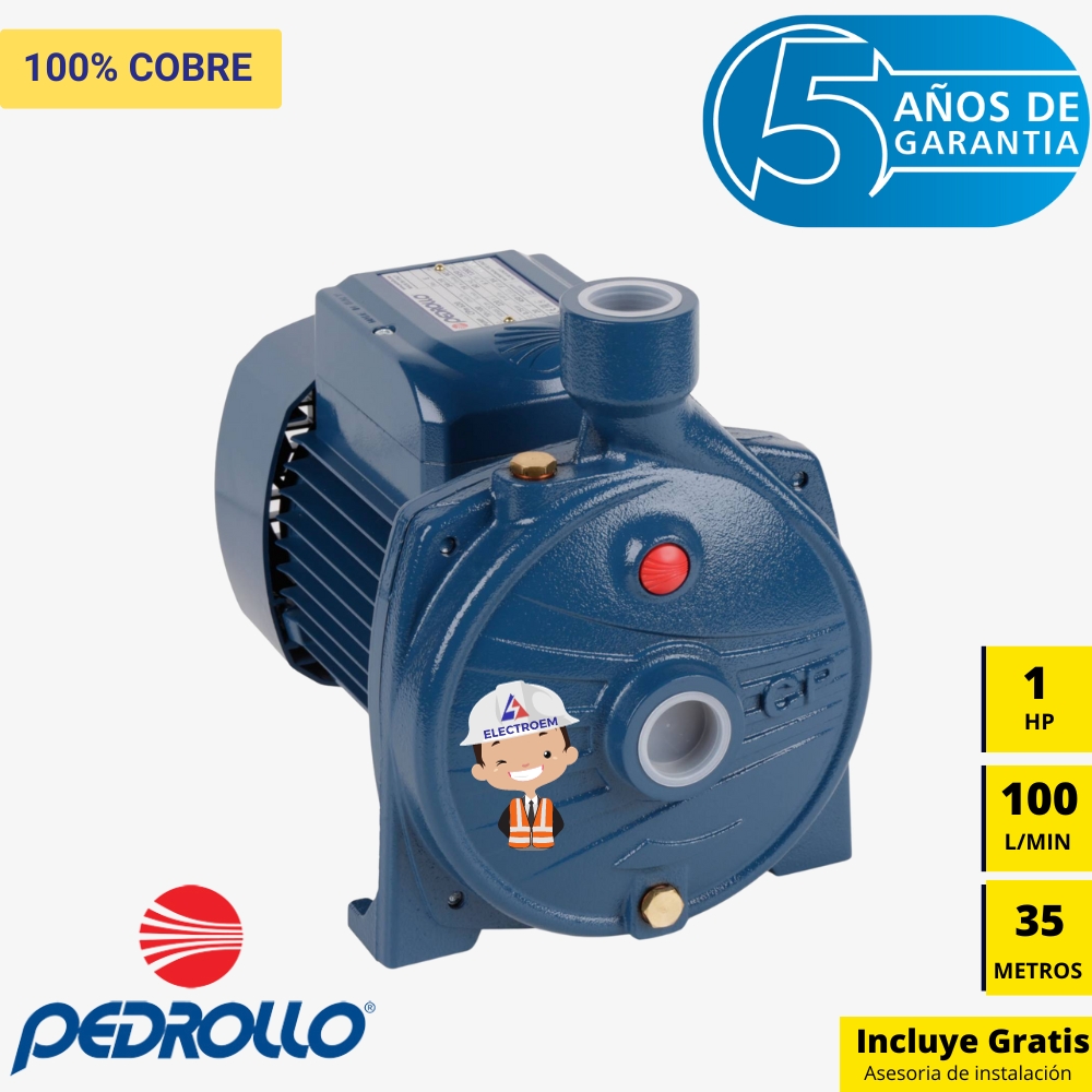 Electrobomba Pedrollo 1.0HP CPm620 Monofásica 100L/min - Electroem Perú