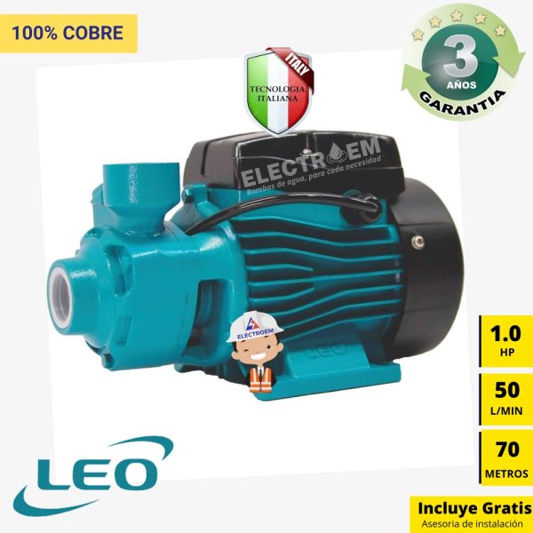 Electrobomba Periférica de presión LEO APM75 1.0HP-220VAC - Electroem Perú